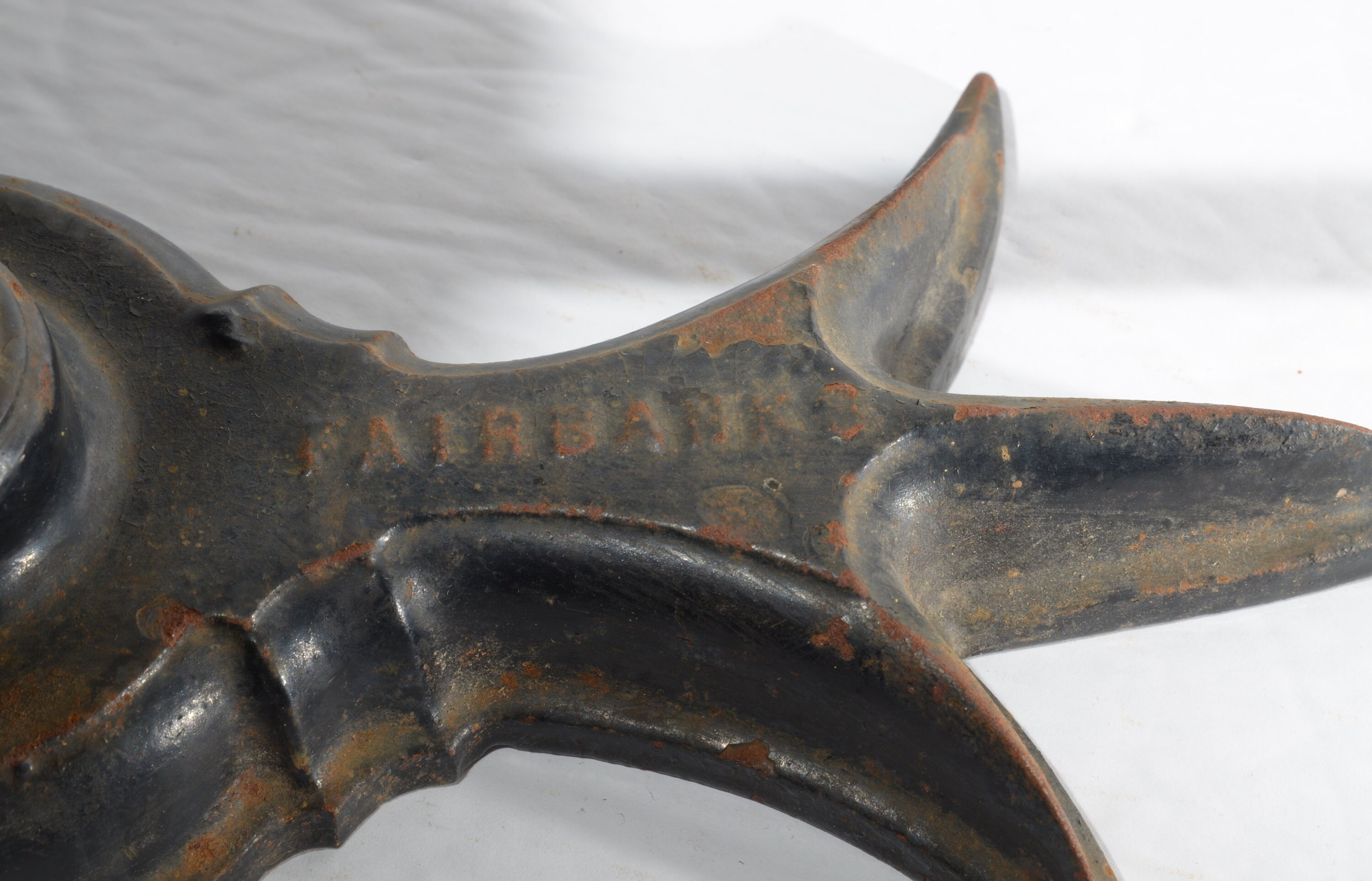 Antique Fairbanks Scale Crows Foot Scale Black Iron Brass Counter Scale ...