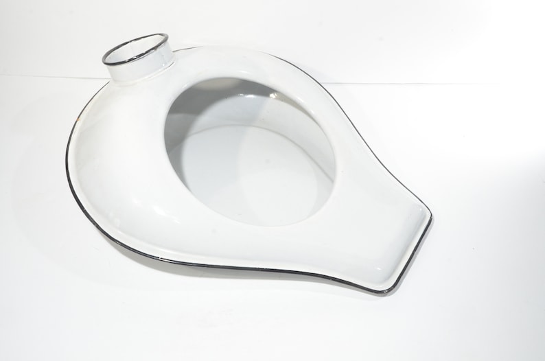 Vintage Enamelware Bedpan Urinal Nursing Student Gift Enamel - Etsy
