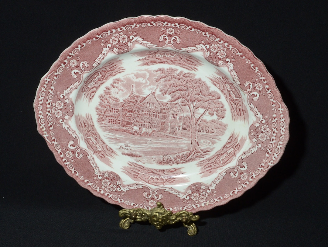 Vintage English Country by Grindley the Peacock Platter Serving Plate ...