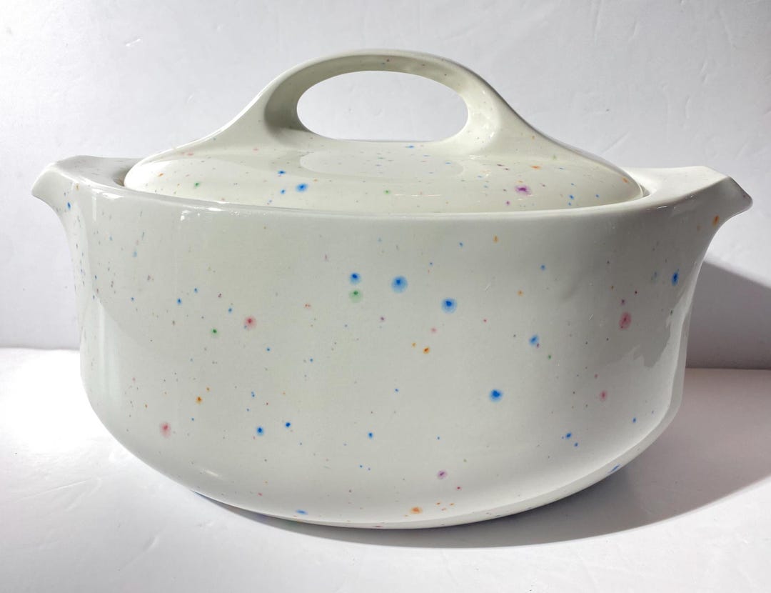 Midwinter Style Casserole Dish With Lid England Vintage Pottery Oval ...