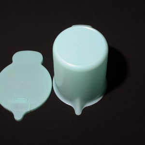 Vintage TUPPERWARE Turquoise Blue Container Milk Jug 131-2 Plastic ...