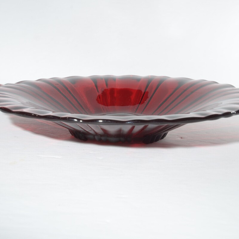 Red Depression Glass - Etsy