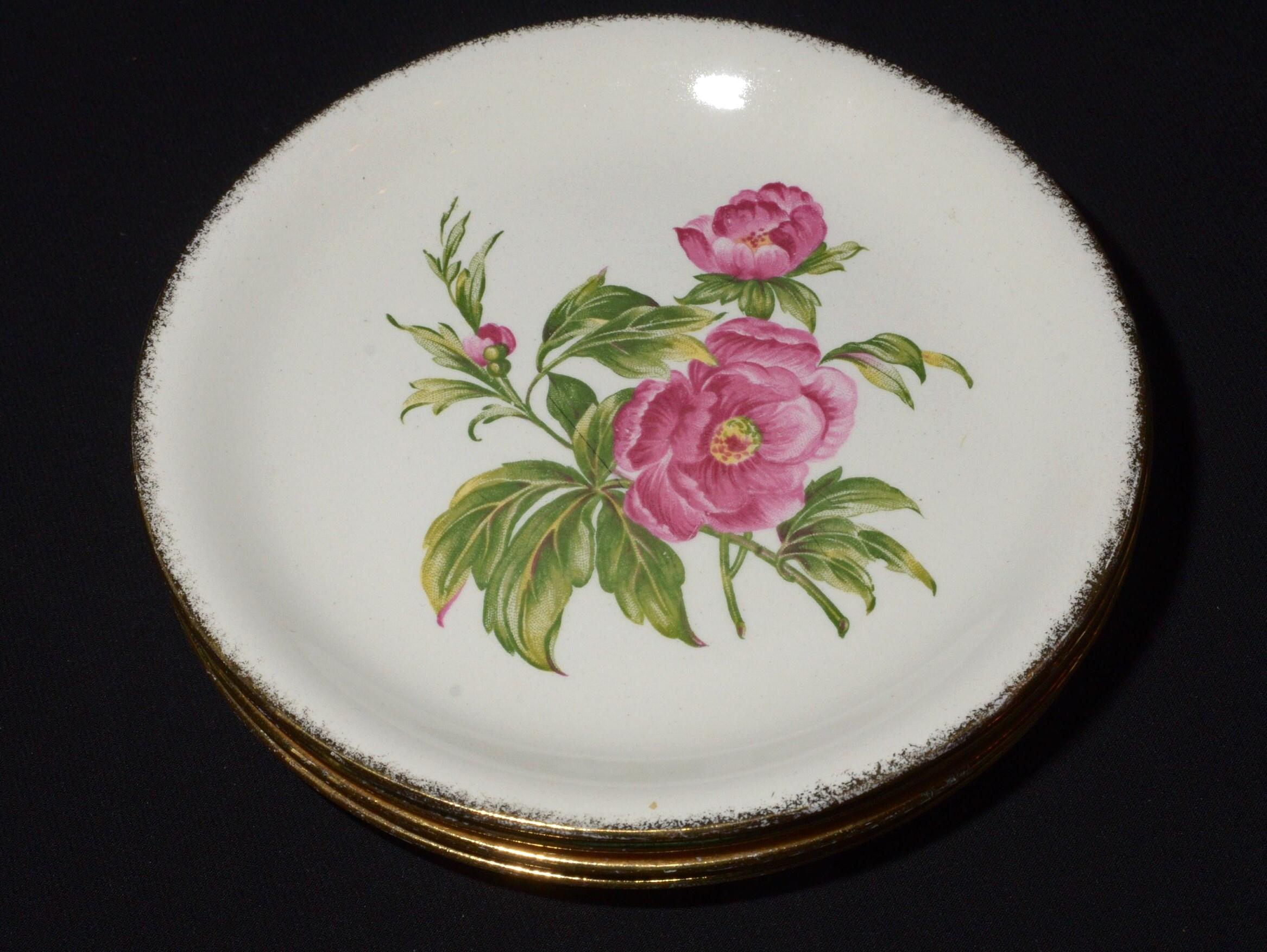 Set of 4 Studio Ware Peony by J&G Meakin Bread and Butter Plate 6 ...