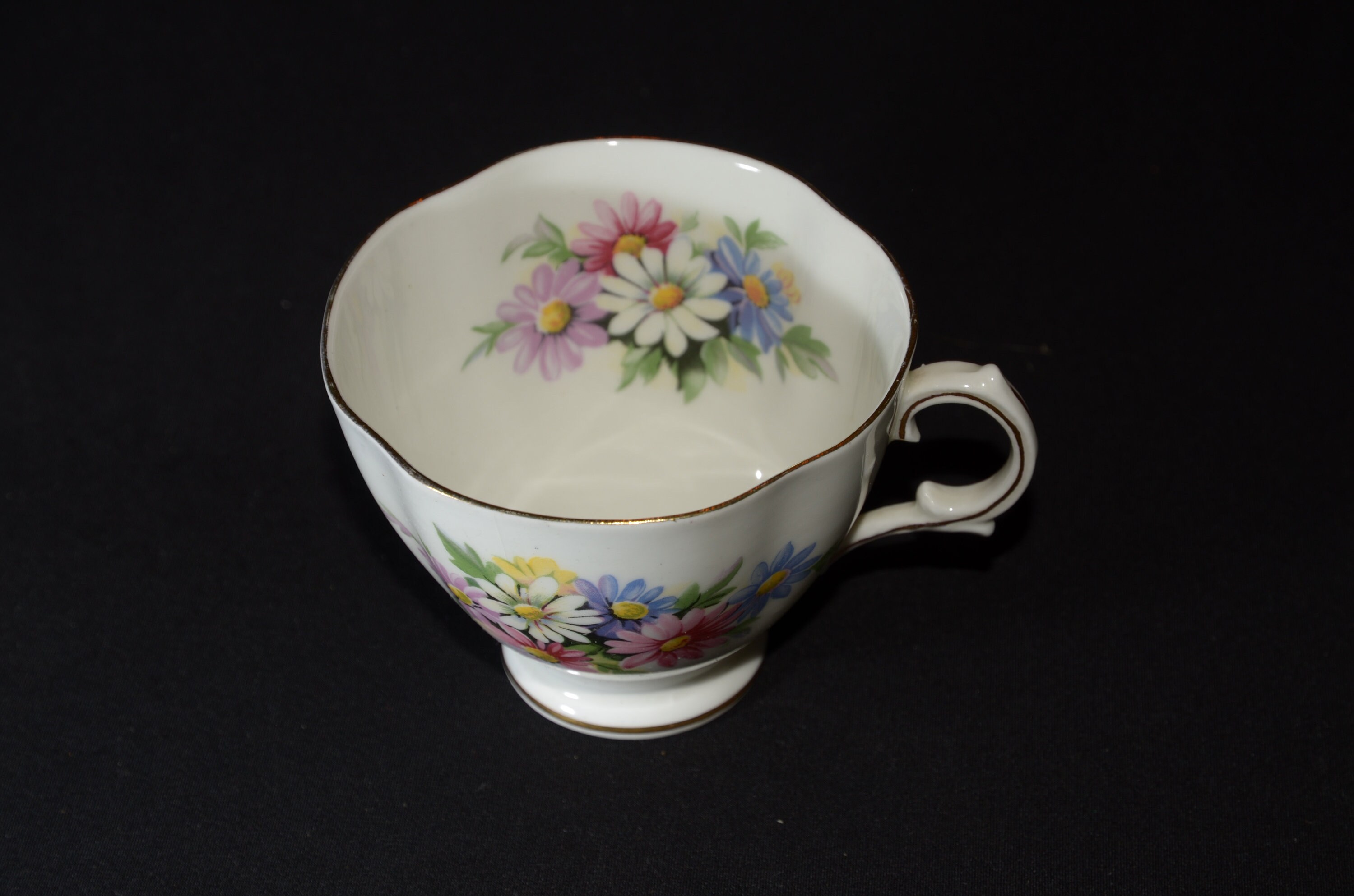 ROYAL STUART Bone China Teacup and Saucer Daisy Floral | Etsy