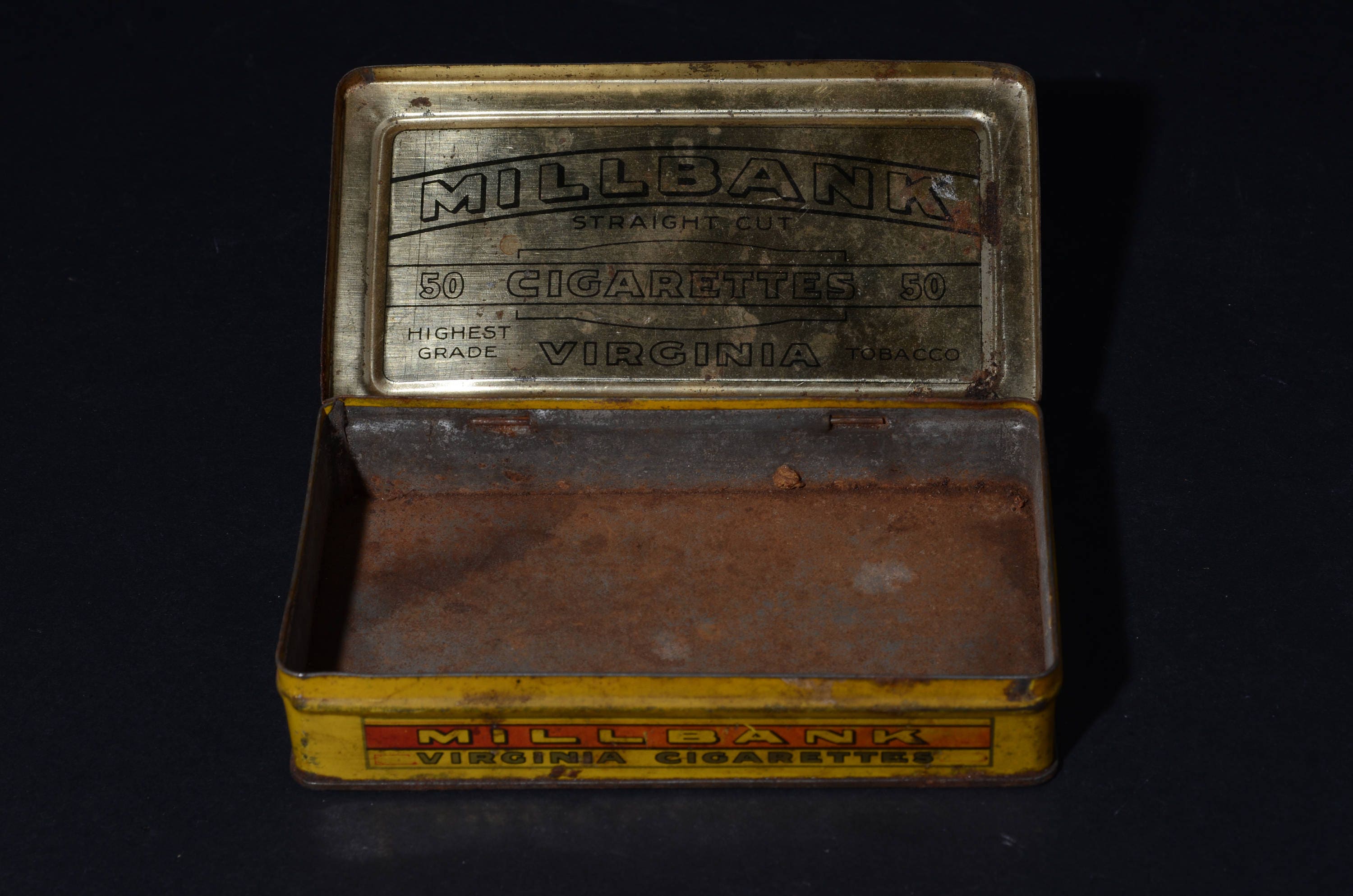 SCARCE Canadian Millbank Tobacco Tin Antique Cigarette Tin 50 Count ...