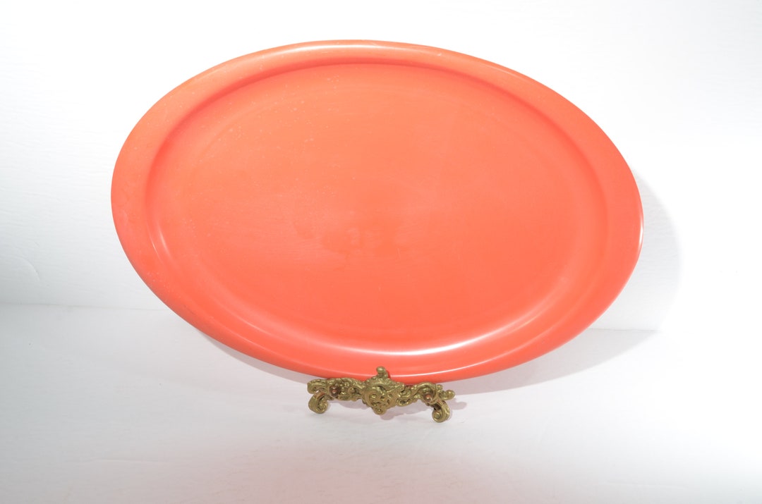Vintage Orange GP MELMAC Melamine Oval Serving Platter Hard Plastic ...