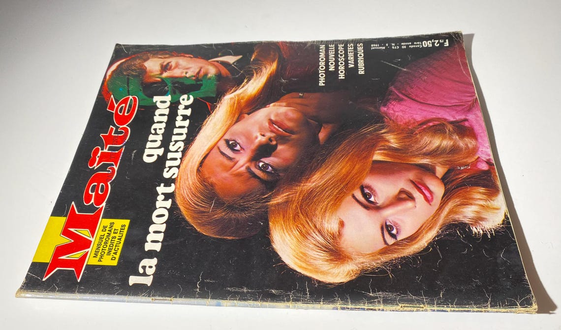Photoroman MAITÉ Magazine in FRENCH Photo-story Photonovel 1968 ...