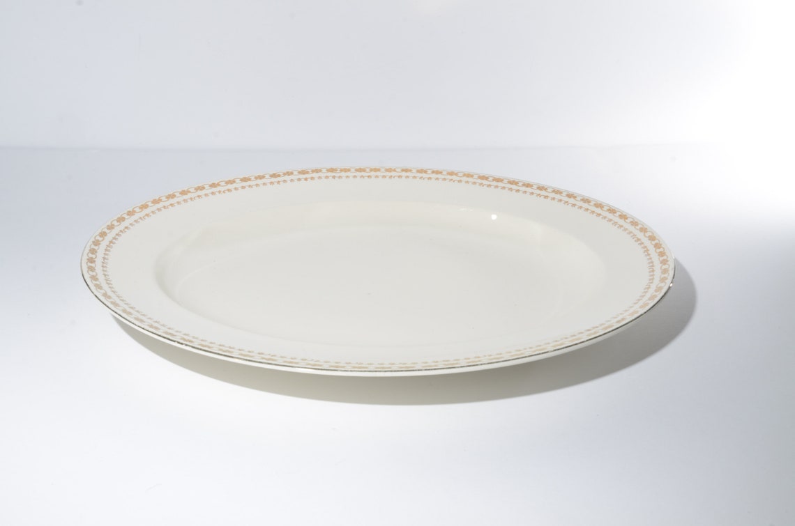 ALFRED MEAKIN Gold Crown Serving Plate Platter 12-1/2 Inches - Etsy