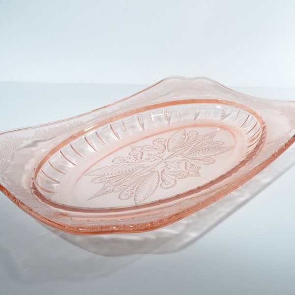 Pink Glass Tray - Etsy