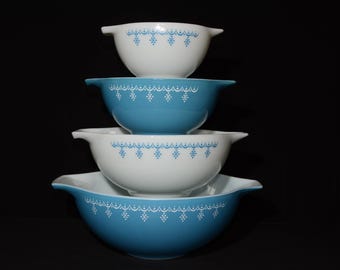 Pyrex Snowflake Garland Cinderella Bowls - Etsy