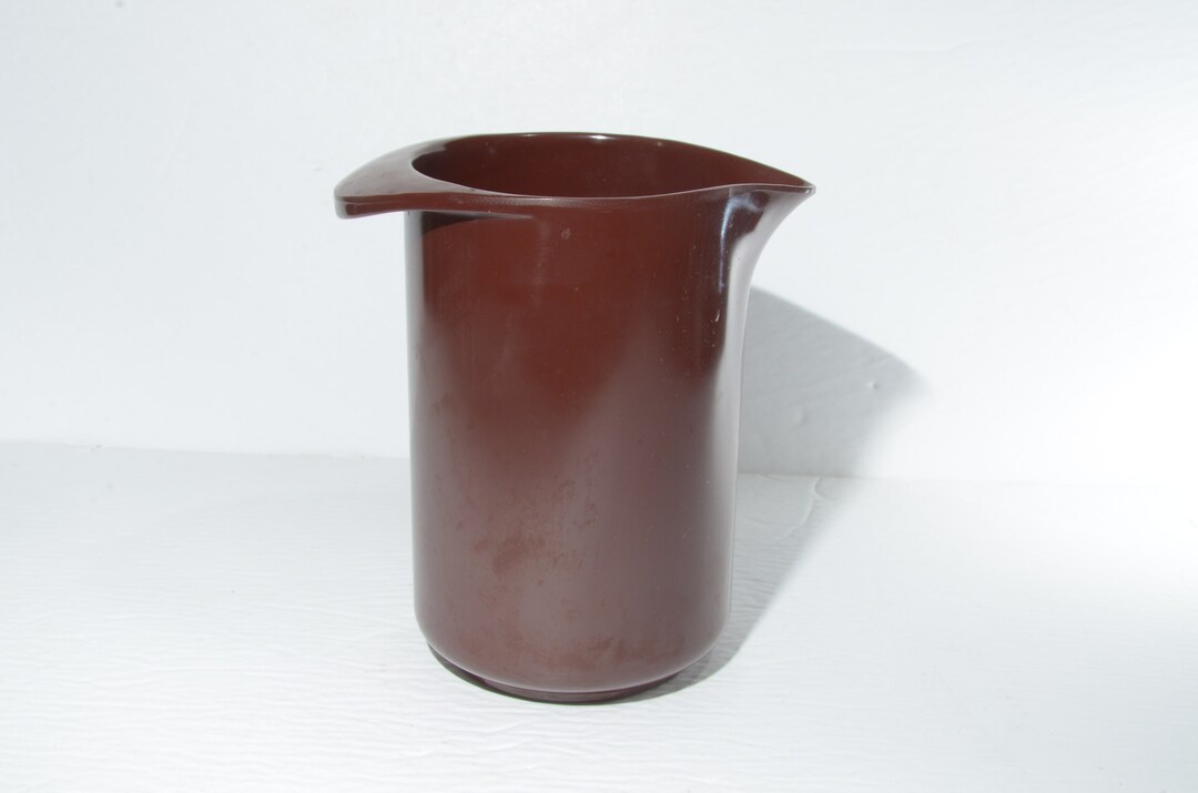 Melamine Pitcher Chocolate Brown Melmac Modern Pitcher Taiwan Vintage 1 ...