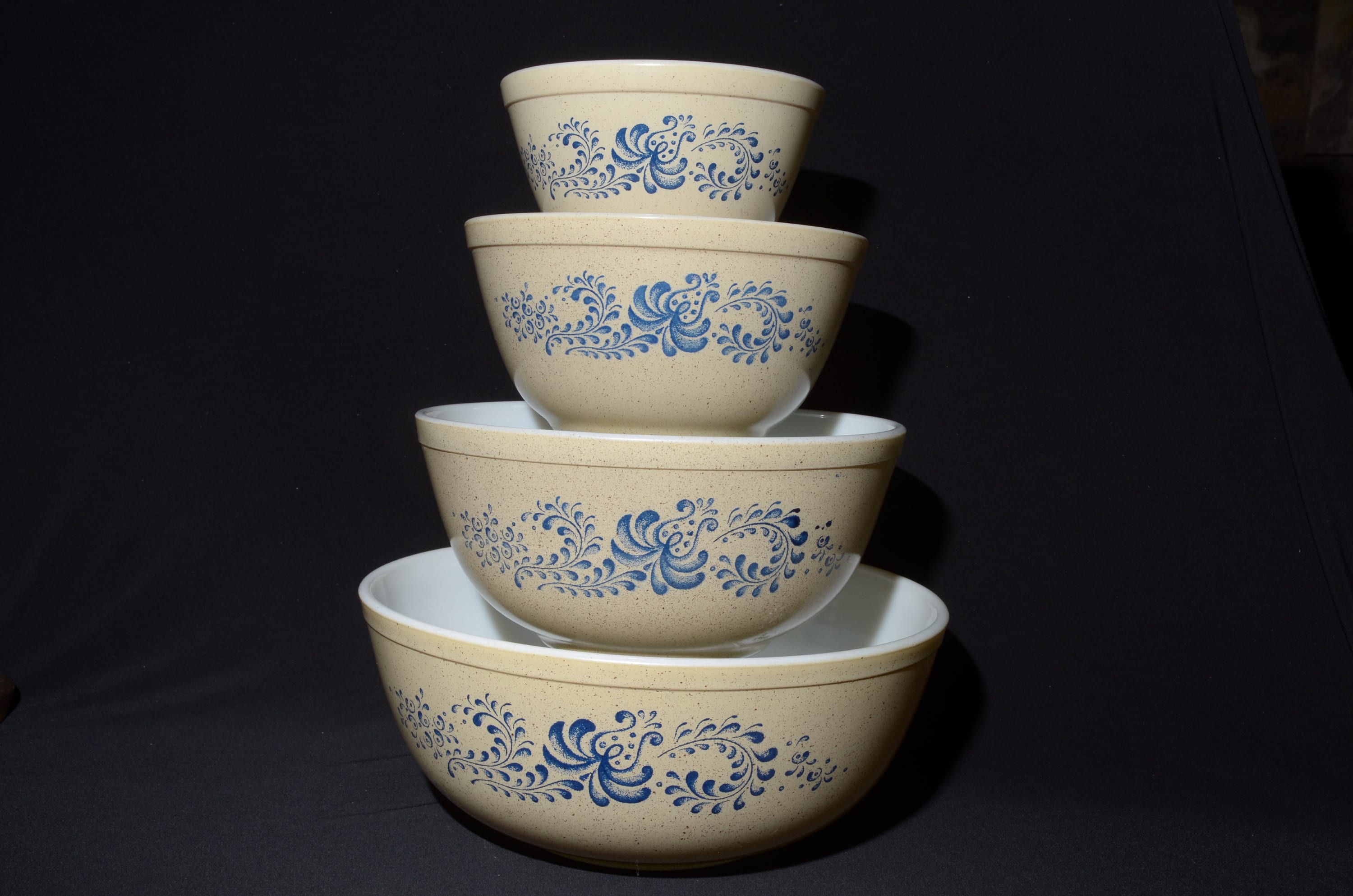 Full Set PYREX HOMESTEAD Mixing Bowl Set of 4 Vintage | Etsy