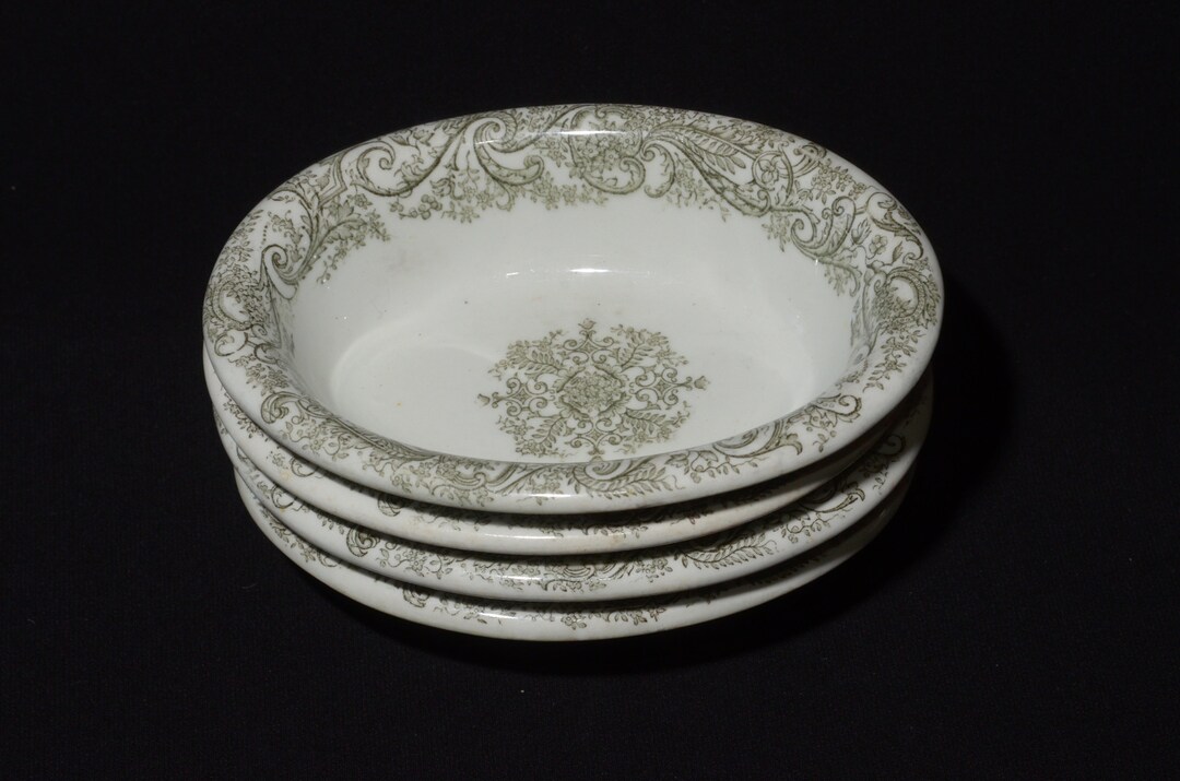 Set of 4 Hanley Small Oval Bowl Dish England Semi-porcelain J. & G ...