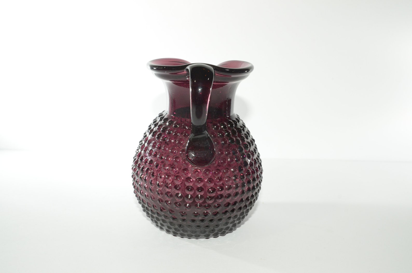 Beautiful Clevenger Brothers Glass Amethyst Hobnail Small Pitcher 5 ...