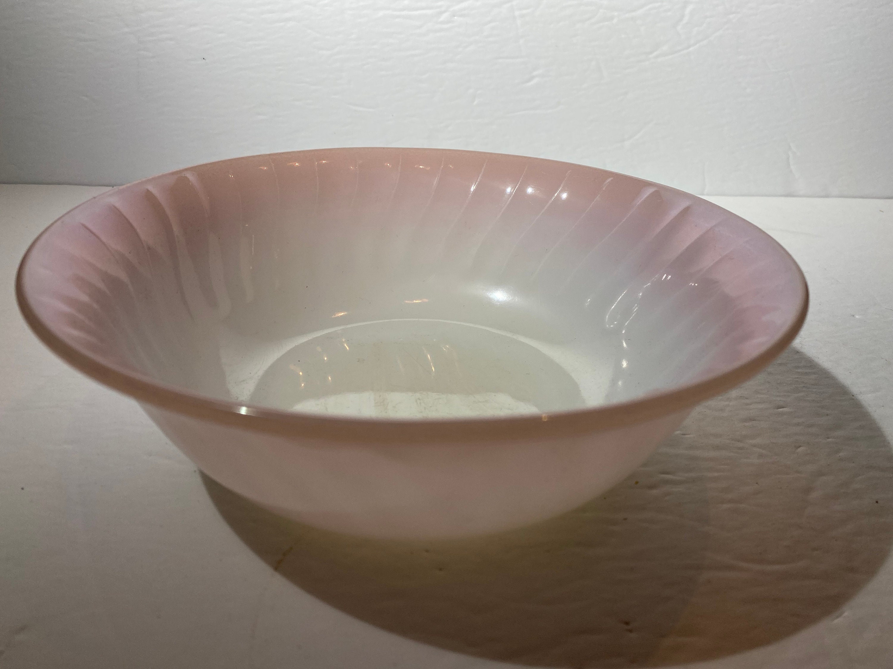 Vintage Pink FIRE KING Swirl Vegetable Bowl 8 Inches | Etsy