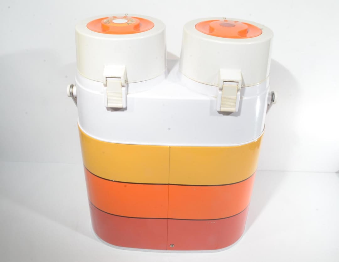 Peacock Double Pump Thermos Twin Airpot Mid-century Double Side Pump ...