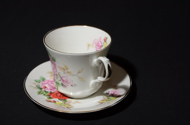 SPRINGFIELD mug flat teacup and saucer coffee cup bone | Etsy