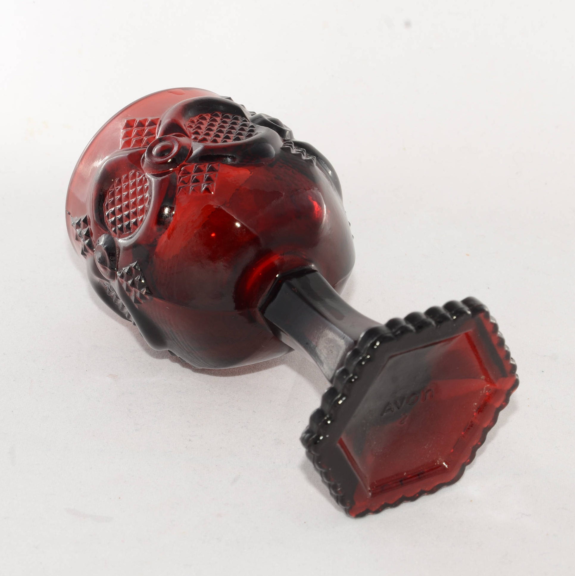 AVON Cape Cod Ruby Red Set of 4 Wine Goblet Footed | Etsy