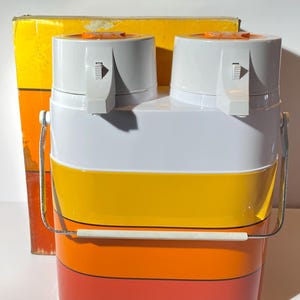 Peacock Double Pump Thermos Twin Airpot Mid-century Double Side Pump ...