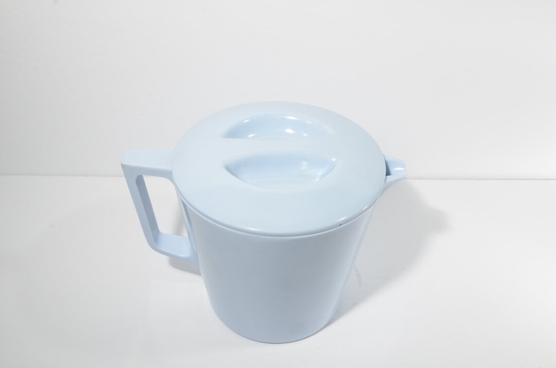 MELMAC GPL Pastel Blue Lidded Pitcher 336 Jug Lid Hard Plastic 1 Quart ...