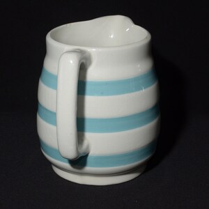 Vintage Colleen Carrigaline Pottery Turquoise Blue and White Stripe ...