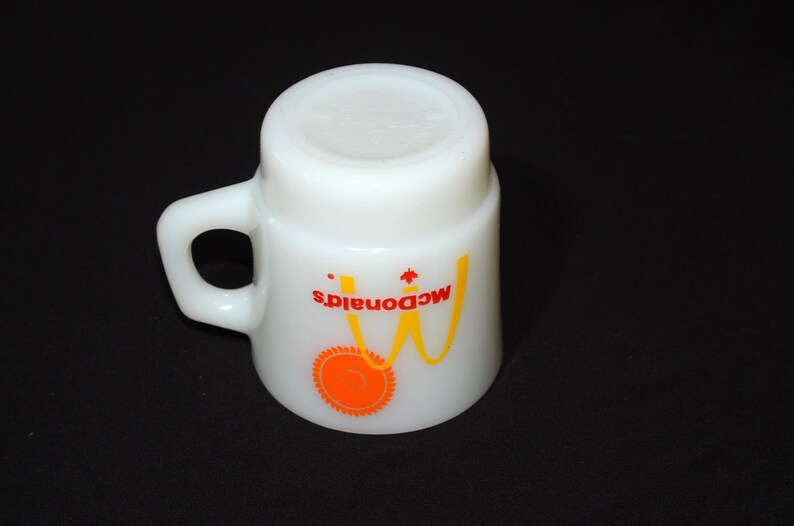 MINT Fire King Mcdonald's Mug D Handle Coffee Mug Tea Cup Milk Glass ...