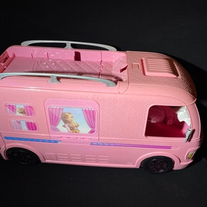 Mattel Barbie Dream Camper RV Pink Motorhome Van 2016 EUC Expanding - Etsy
