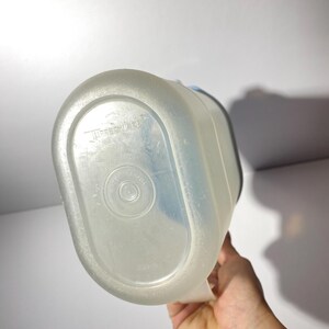 Vintage TUPPERWARE Juice Jug 1529 Sheer With Blue Lid 1530 Handle Small ...