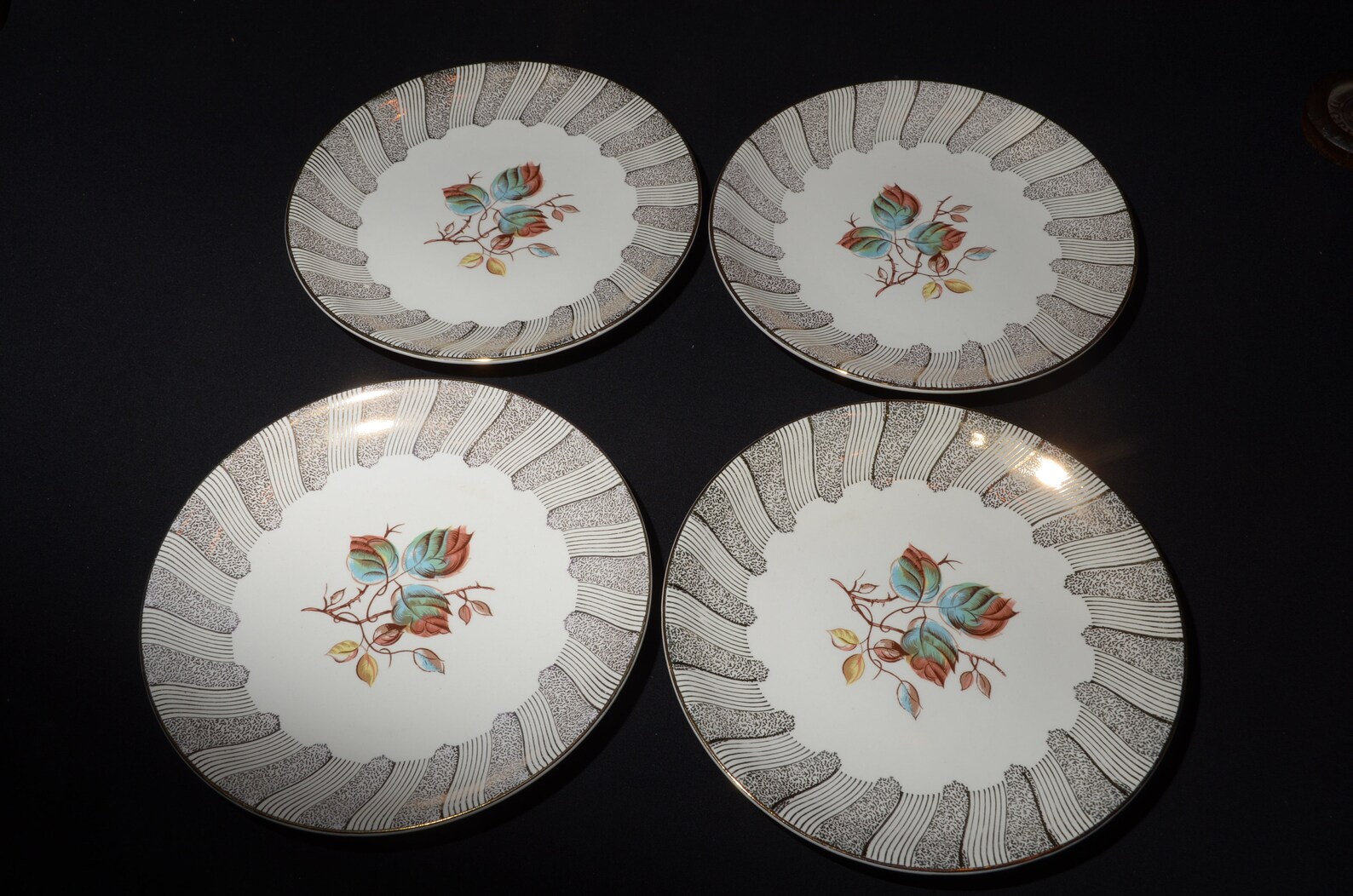 Vintage Empire Porcelain Co Staffordshire Set of 4 Lunch Plate - Etsy