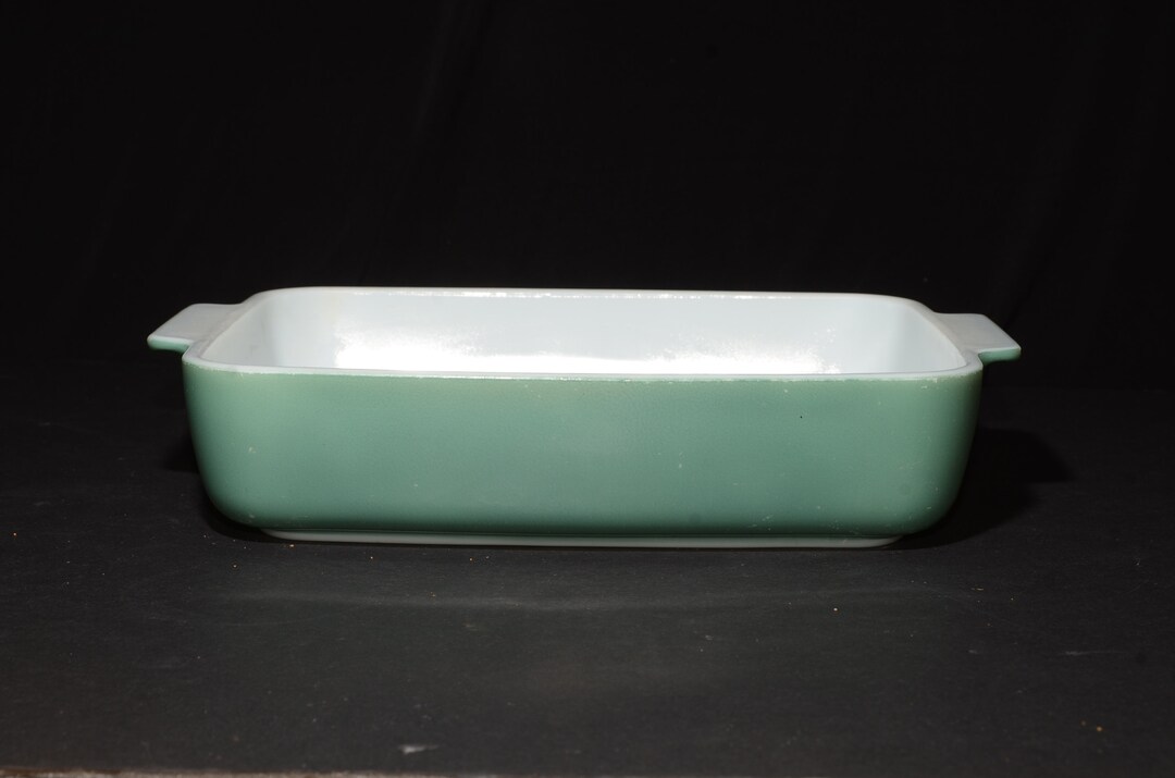 PYREX Dark Green HEINZ Casserole Dish 1953 Promotional Promo Piece Made ...