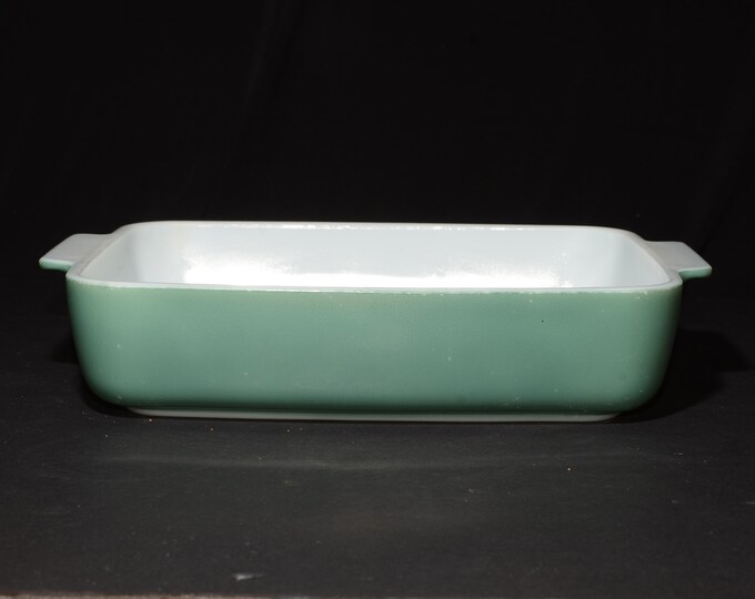 PYREX Dark Green HEINZ Casserole Dish 1953 Promotional Promo Piece Made ...
