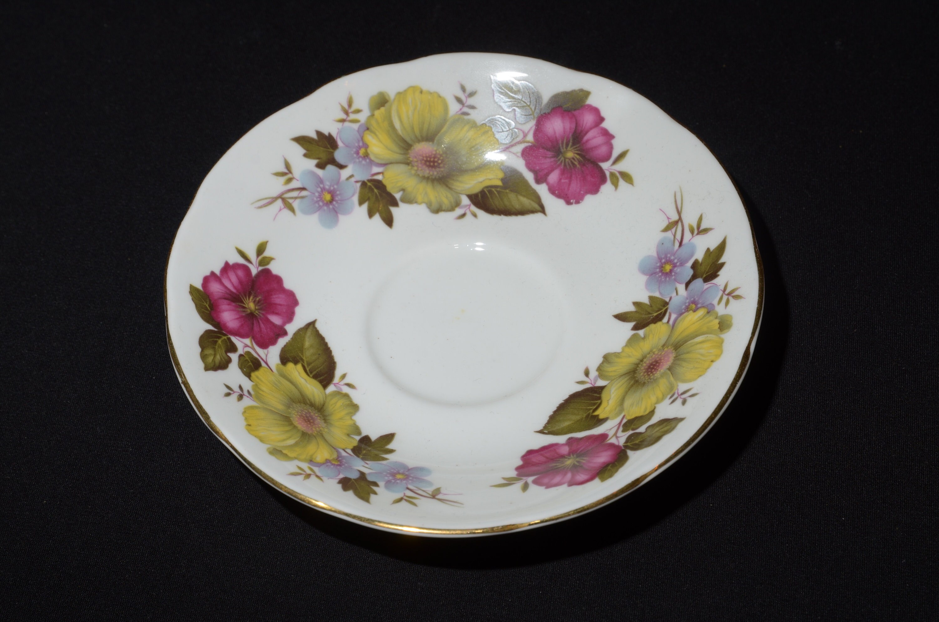 ROYAL SUTHERLAND Bone China Teacup and Saucer Set Gold | Etsy