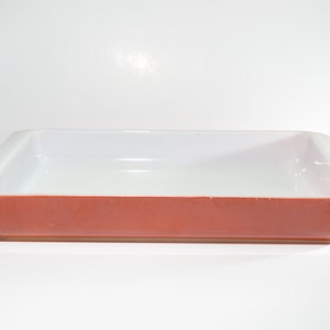 PYREX Burnt Orange Lasagna Pan 933 Baking Dish Mid Century Handles ...