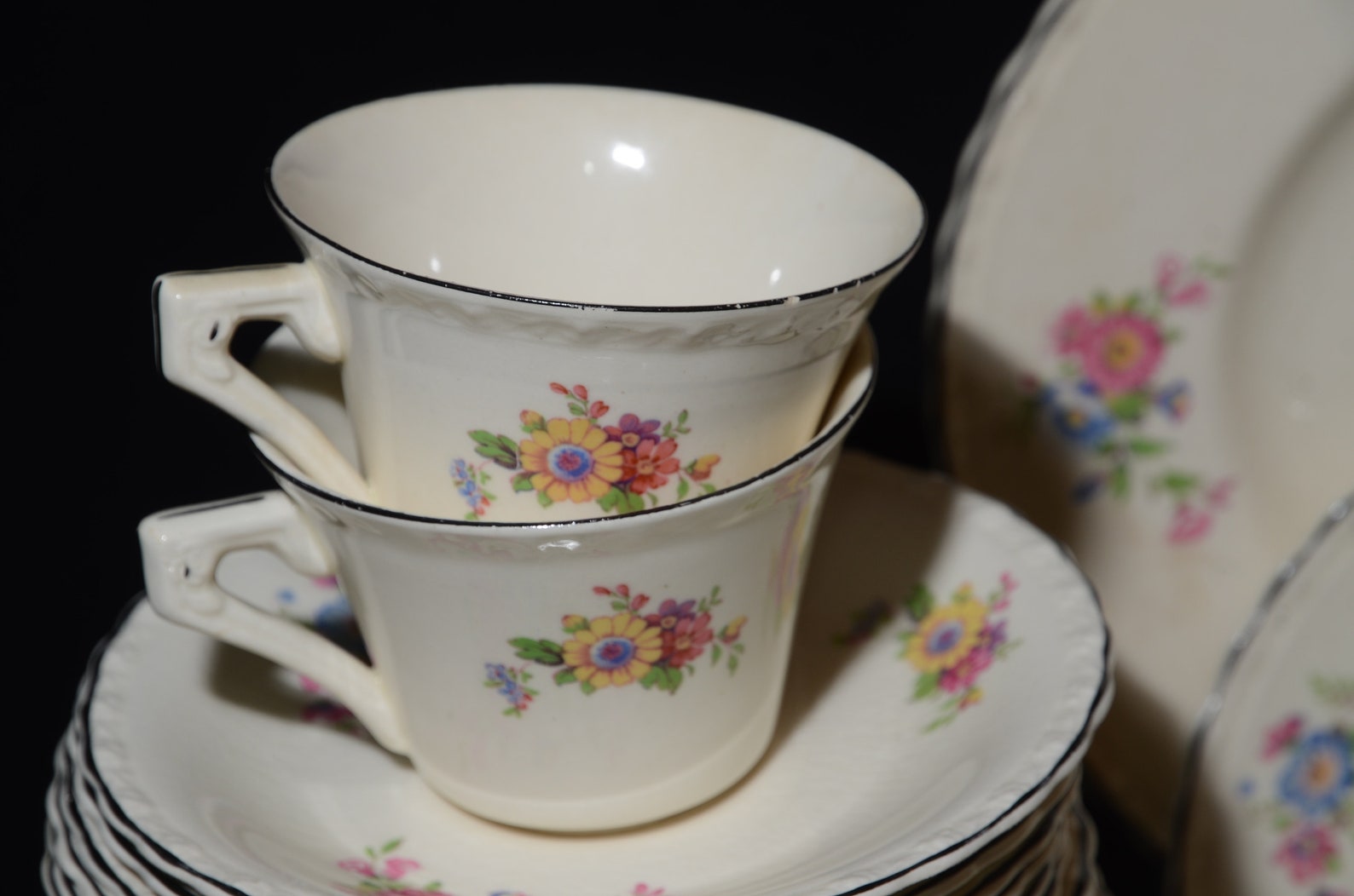 Set for 8 MYOTT Staffordshire Bone China Dinnerware Set 65 - Etsy