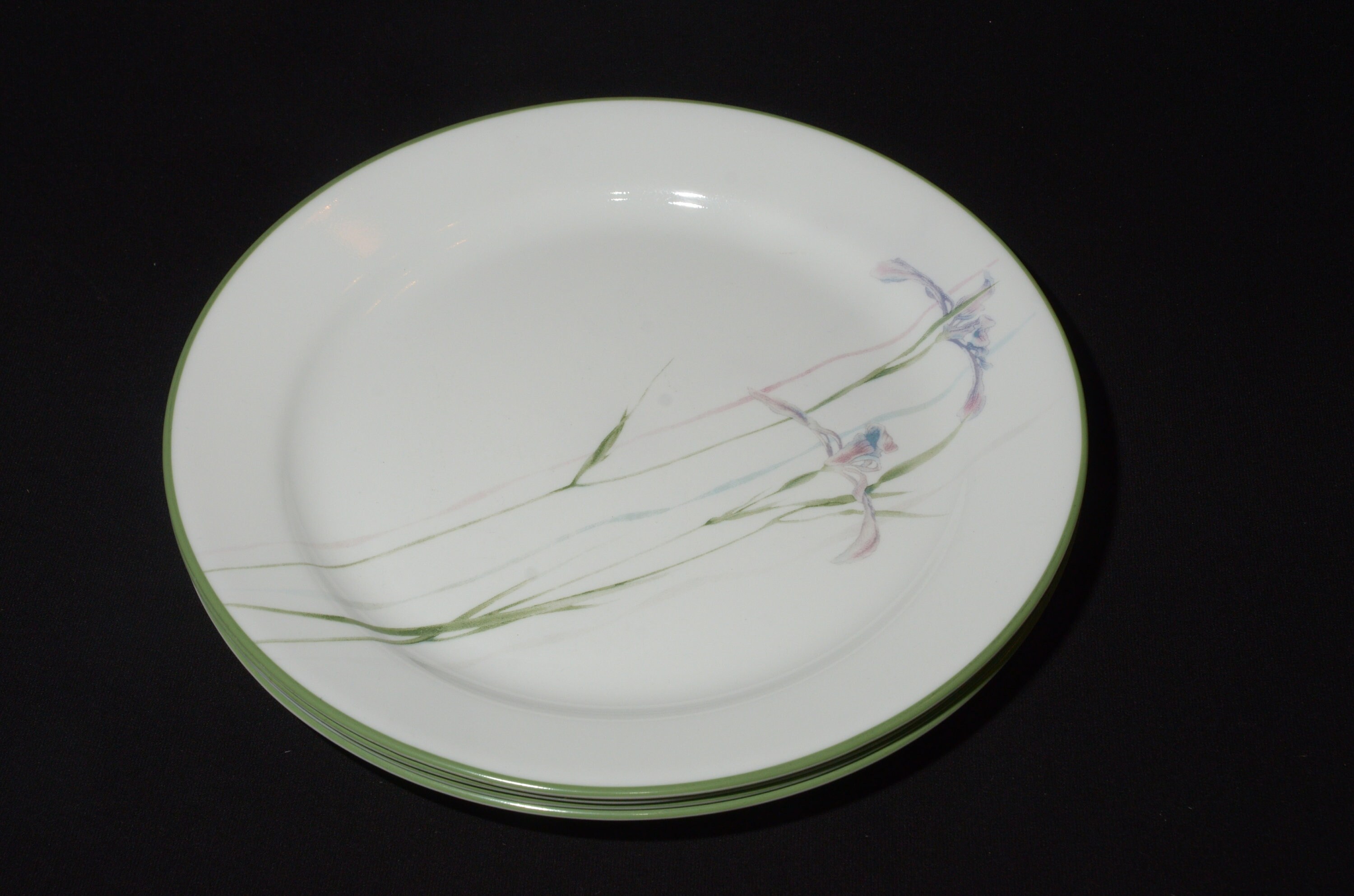 Set of 4 Corelle Dinner Plate in the Shadow Iris Pattern - Etsy