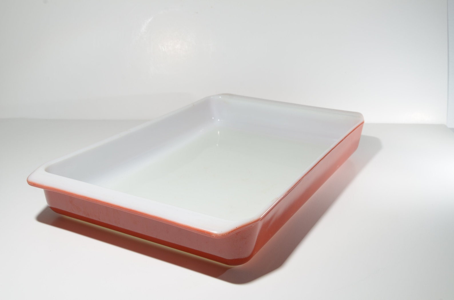 PYREX burnt orange Lasagna Pan 933 Baking Dish Mid | Etsy