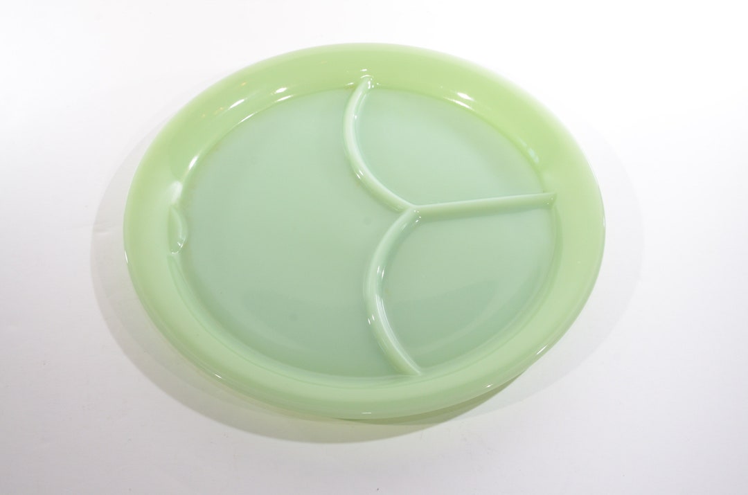 Fire King Jadeite Restaurant Ware Divided Grill Plate Collectible Fire ...
