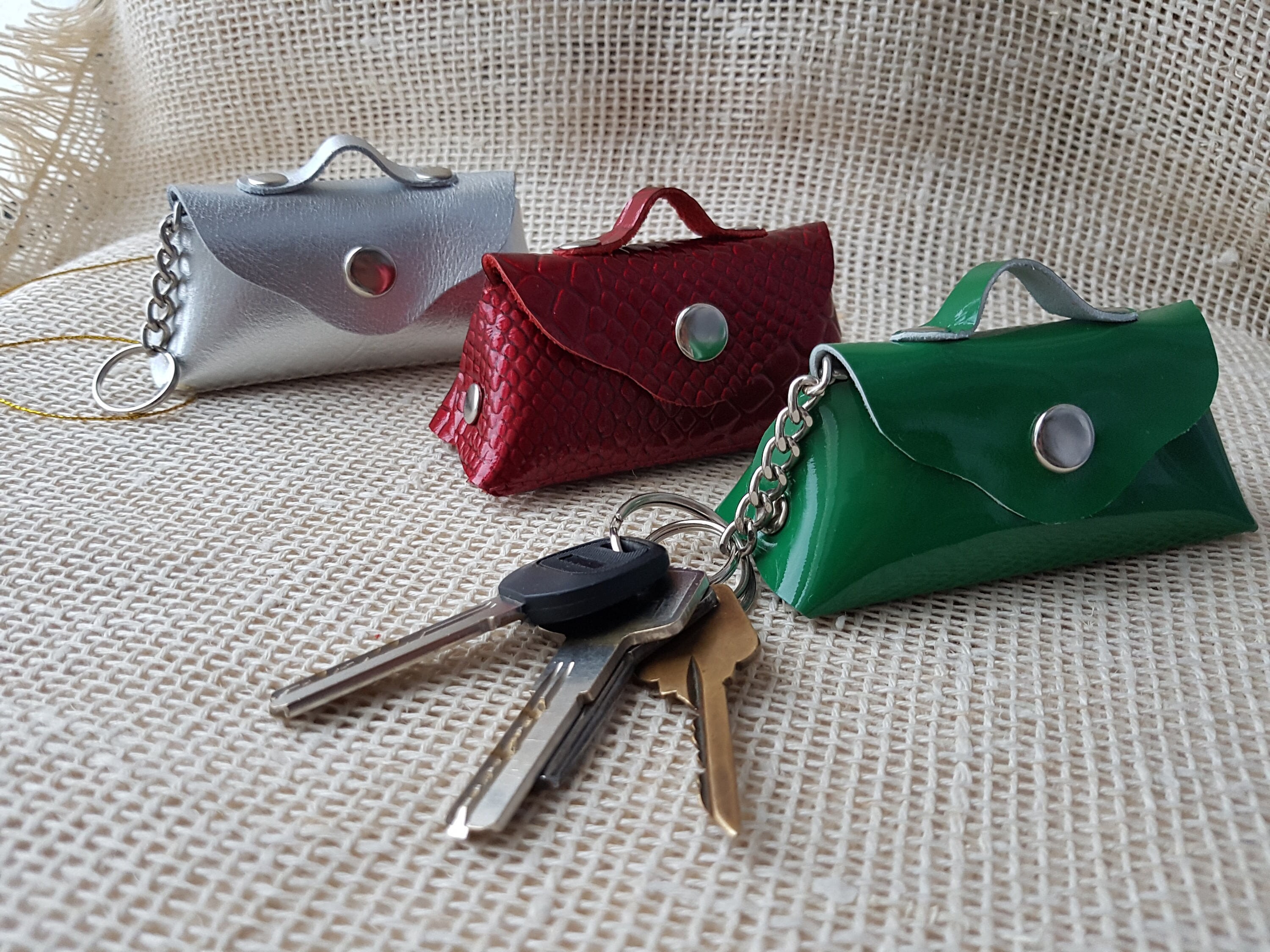 Leather Key Holder Leather Key Organiser Pouch Keys Leather Key Case ...