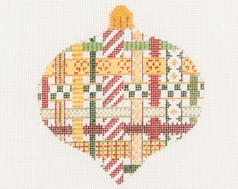 Hand Painted Needlepoint Canvas Gingerbread Man Wreath 18 Count 4 ...