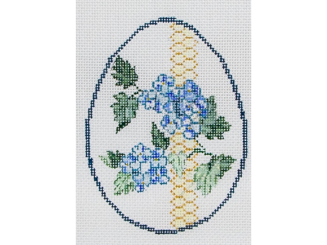 Hand Painted Easter Egg Needlepoint Canvas - Etsy