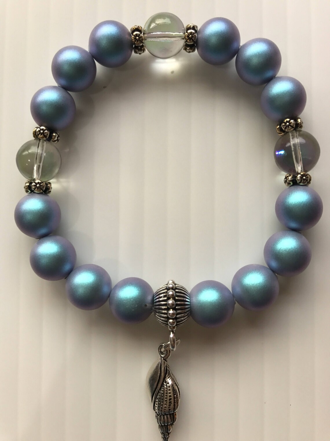 Shell Pearl Bracelet - Etsy UK