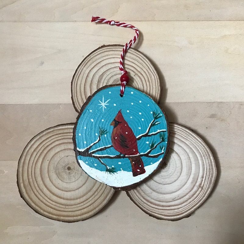 Hand Painted Cardinal - Etsy