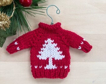 Mini Sweater Christmas Ornament - Etsy