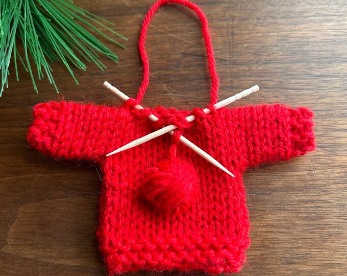 Mini Sweater Christmas Ornament - Etsy