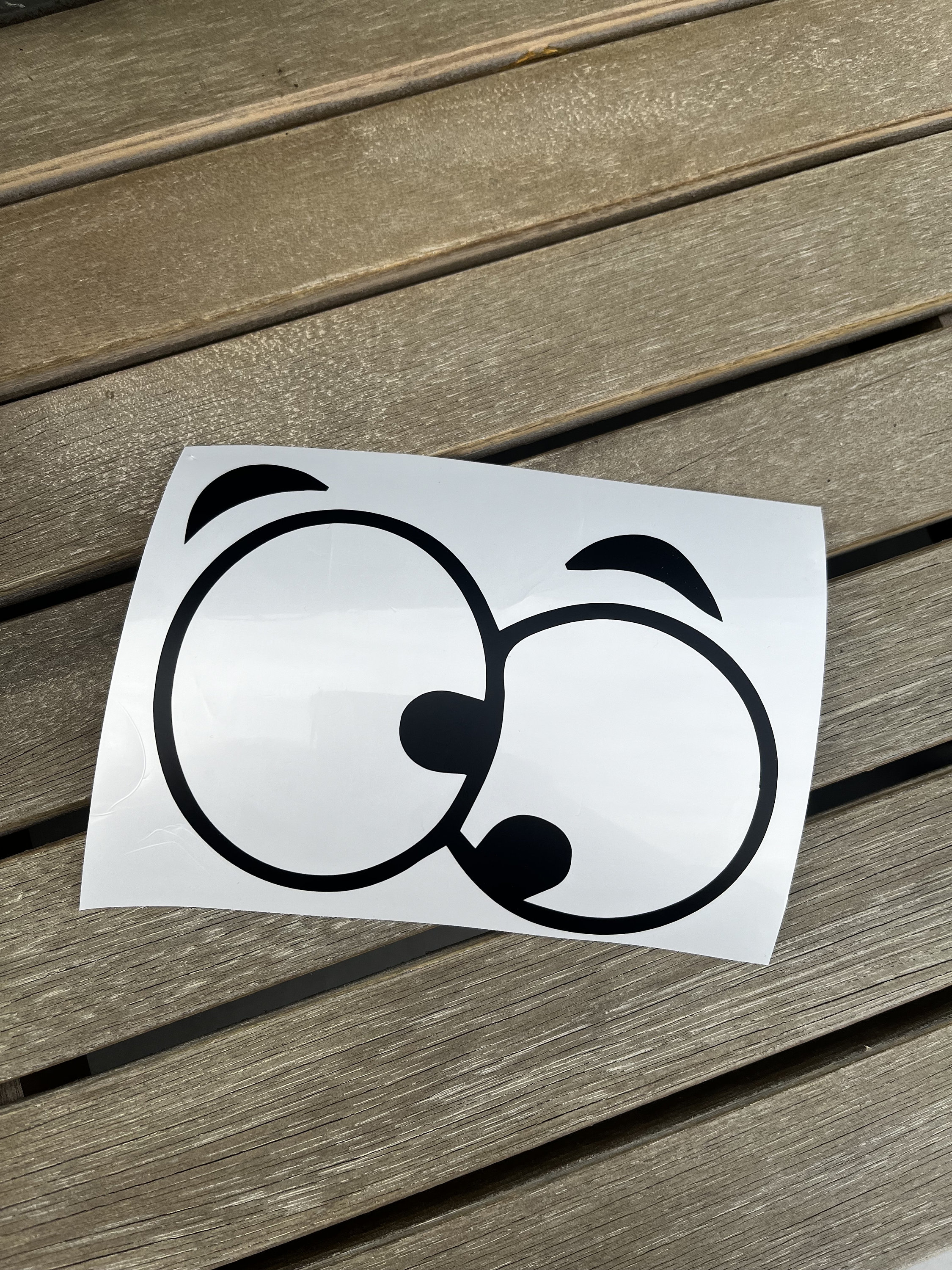 Crazy Eyes Robot Vacuum Sticker Decal, Eye Stickers, Vinyl Decal for ...