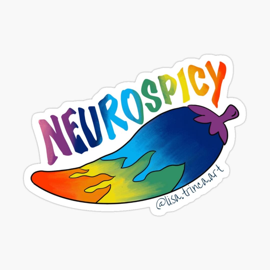 Neurospicy Sticker, Vinyl Waterproof, Neurodivergence, Gift for ...