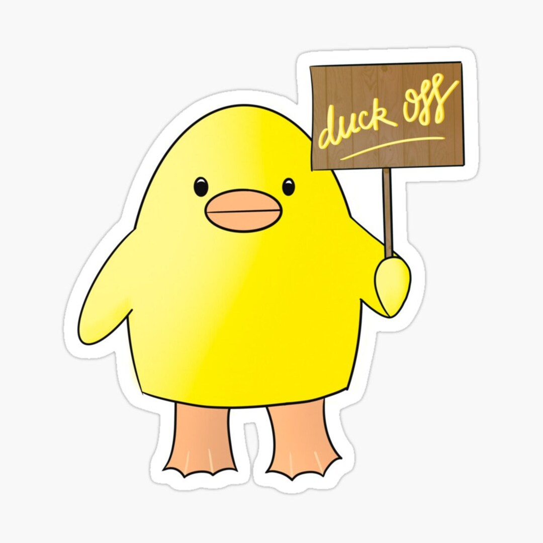Duck off Sticker, Spoon Theory, Social Anxiety, Goodbye ...