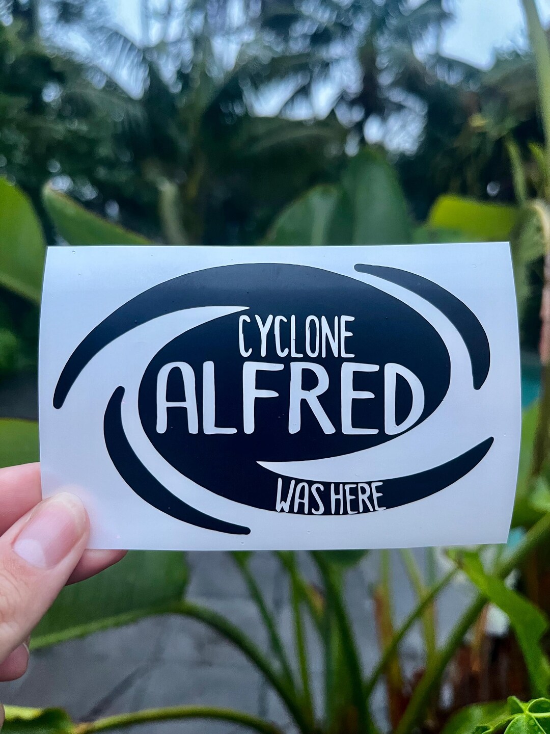 Cyclone Alfred Decal Sticker, Gift for Storm Lovers, Vinyl Car Bumper ...