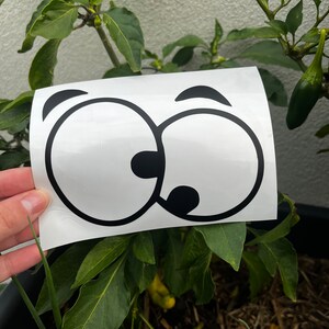 Crazy Eyes Robot Vacuum Sticker Decal, Eye Stickers, Vinyl Decal for ...