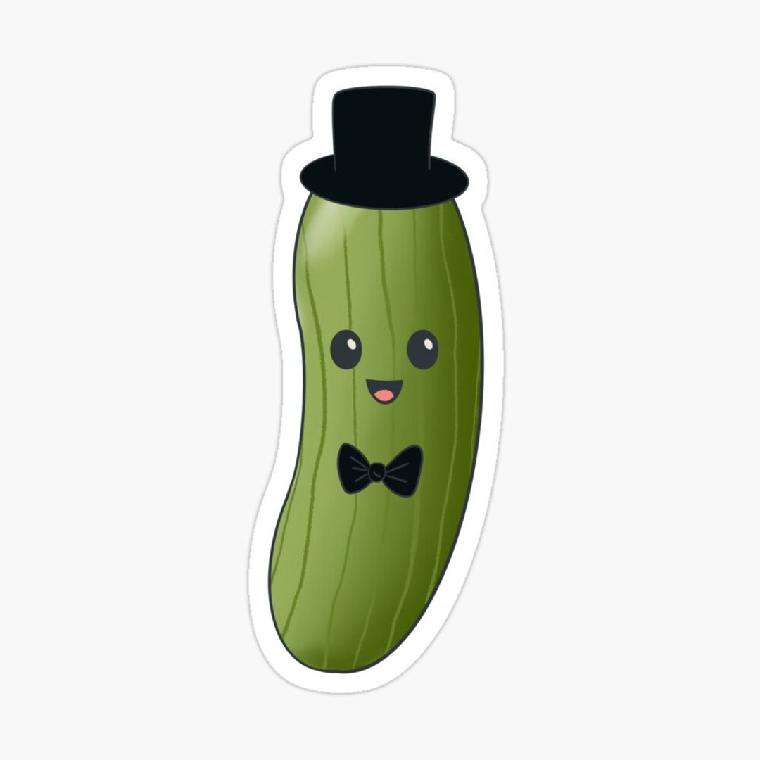 Fancy Pickle Sticker, Vinyl Waterproof, Water Bottle Decor, Laptop ...